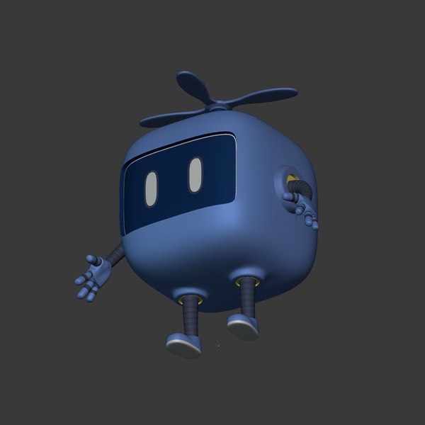 귀여운 아이 안드로이드 로봇 3D 모델 - TurboSquid 1772661