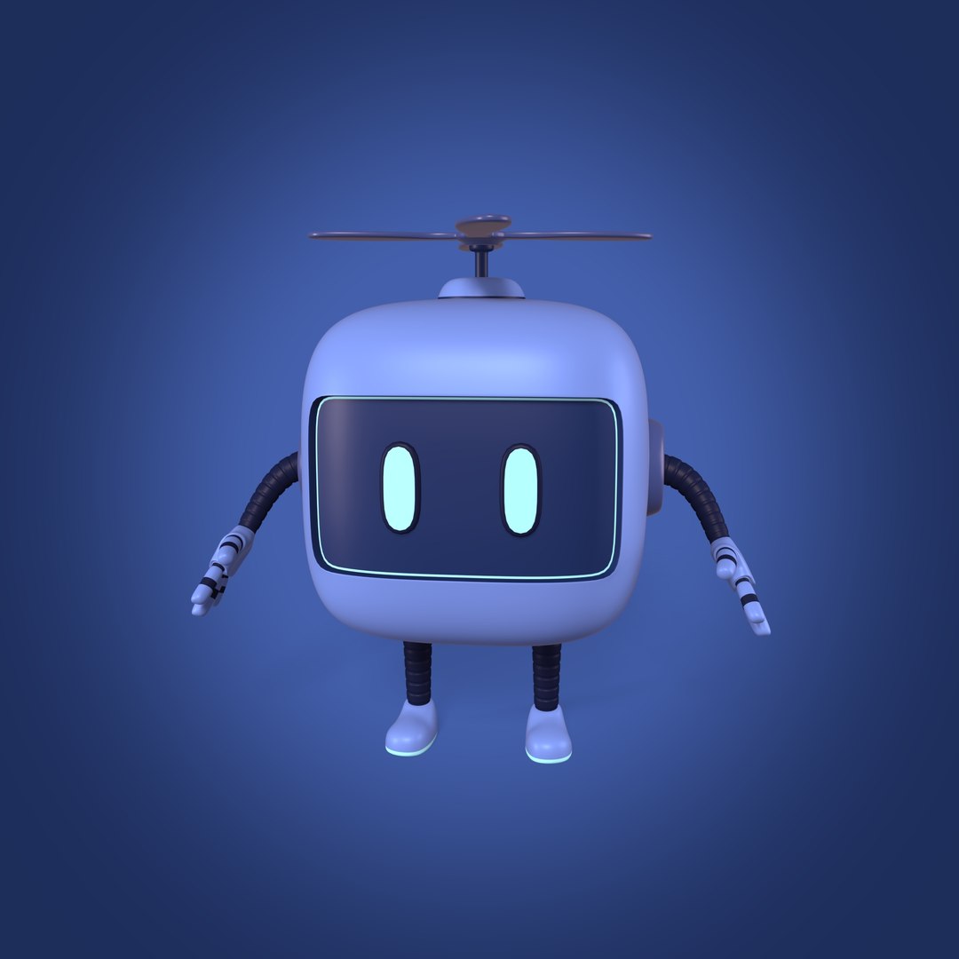 Cute Android Robot model - TurboSquid 1772661
