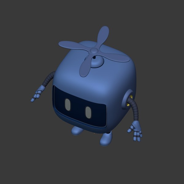 귀여운 아이 안드로이드 로봇 3D 모델 - TurboSquid 1772661