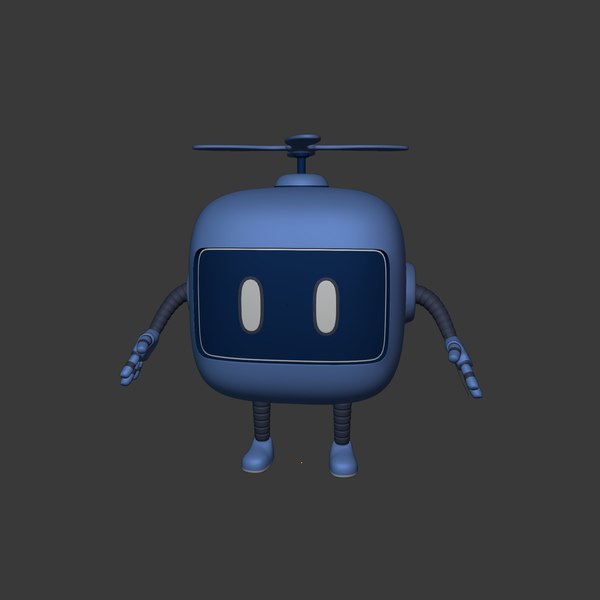 귀여운 아이 안드로이드 로봇 3D 모델 - TurboSquid 1772661