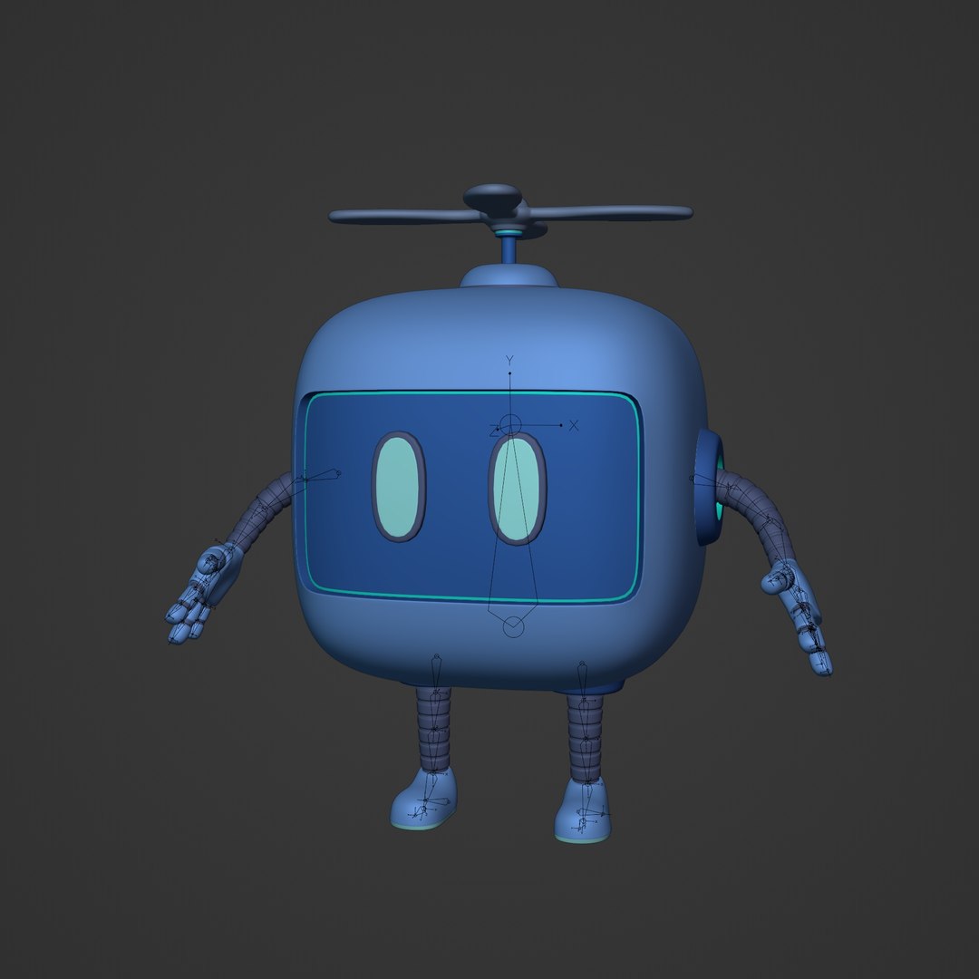Cute Android Robot Model - TurboSquid 1772661