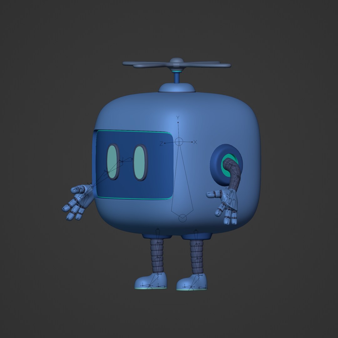 Cute Android Robot Model - TurboSquid 1772661