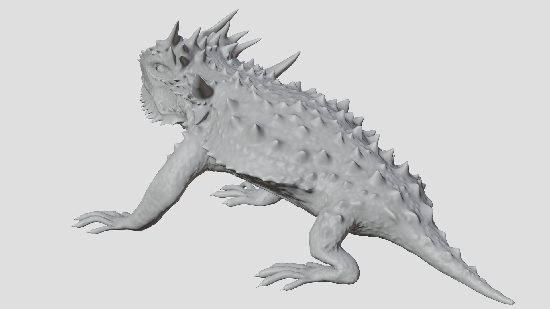 3D Model Horntoad Lizard - TurboSquid 1805167