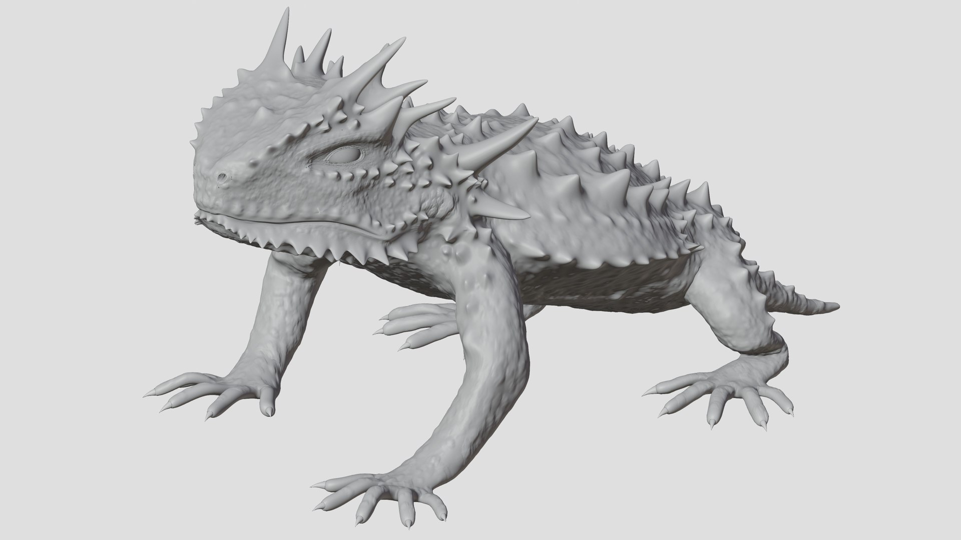 3D Model Horntoad Lizard - TurboSquid 1805167
