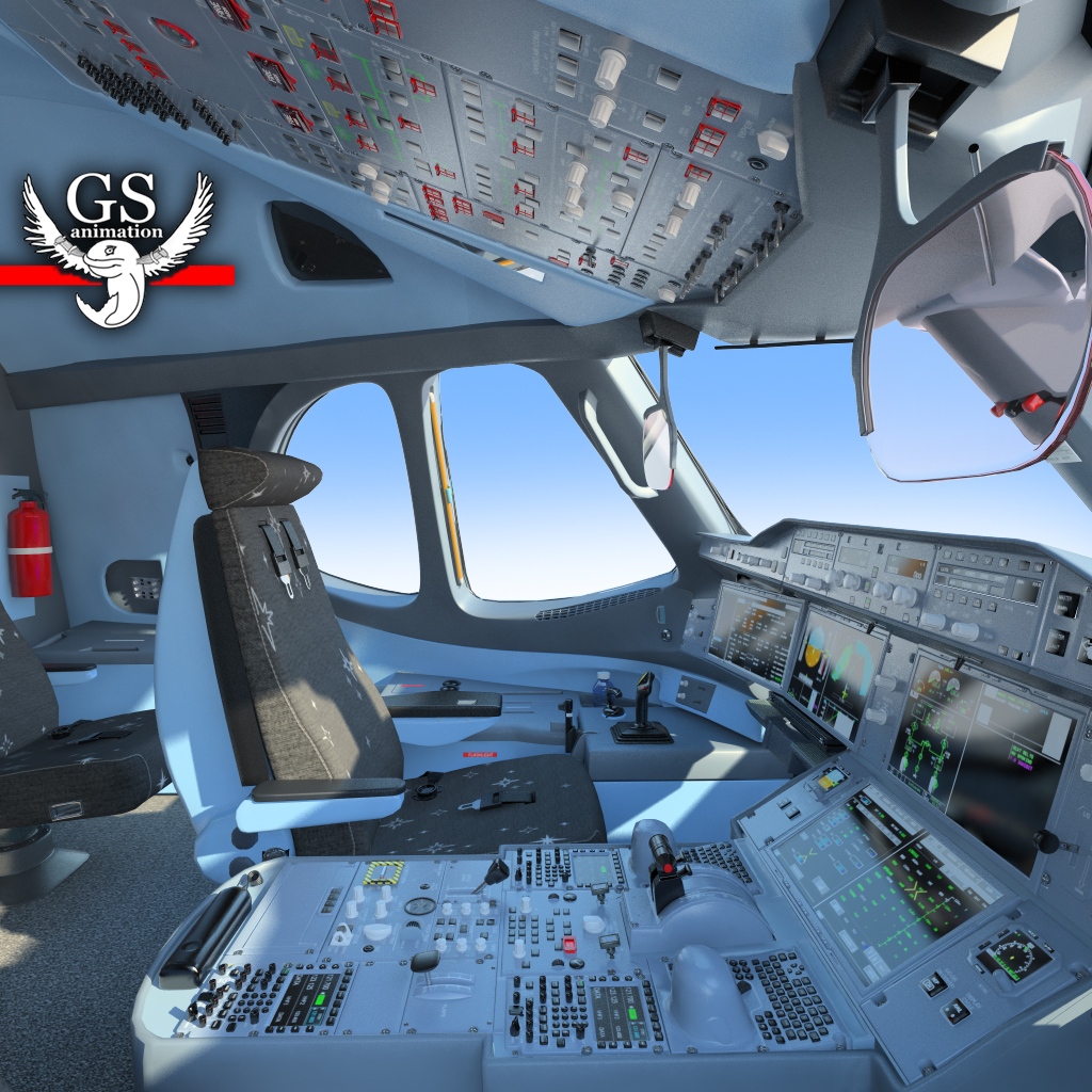 airbus vr a350 3d model