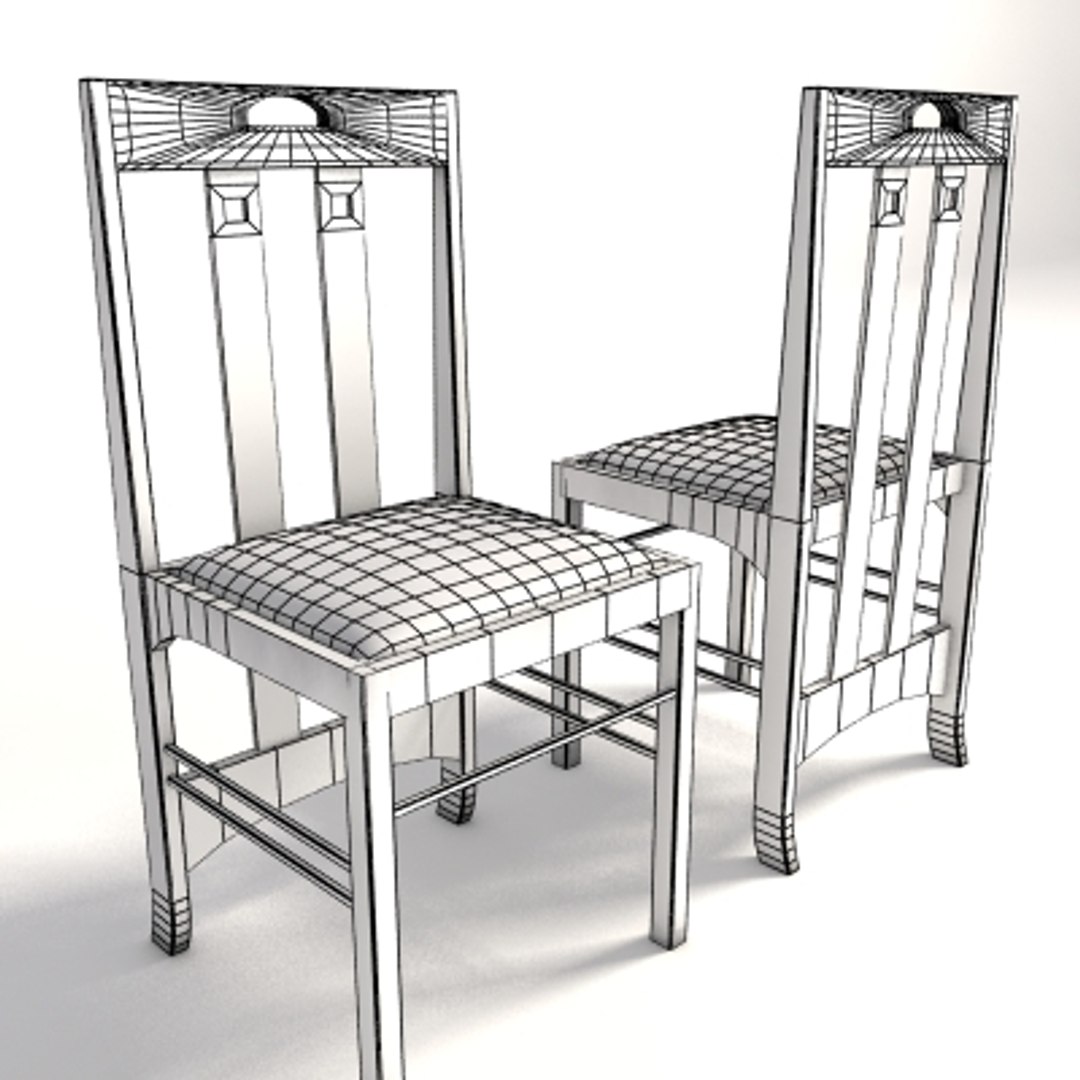3d Charles Rennie Mackintosh Ingram Model