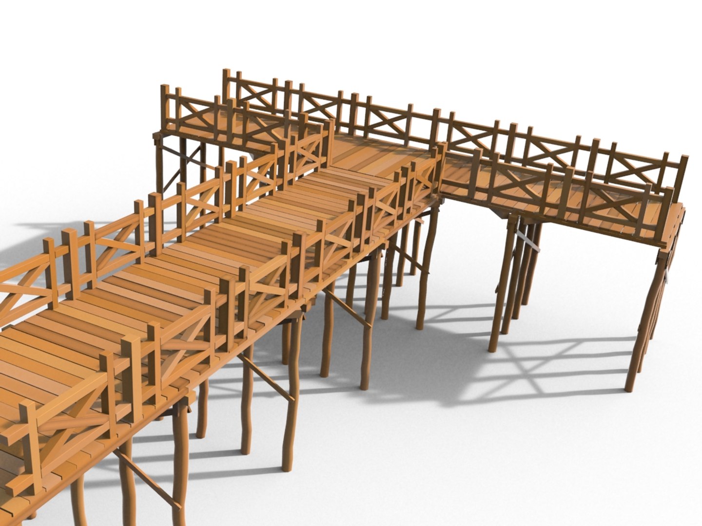 Wooden Pier 3ds