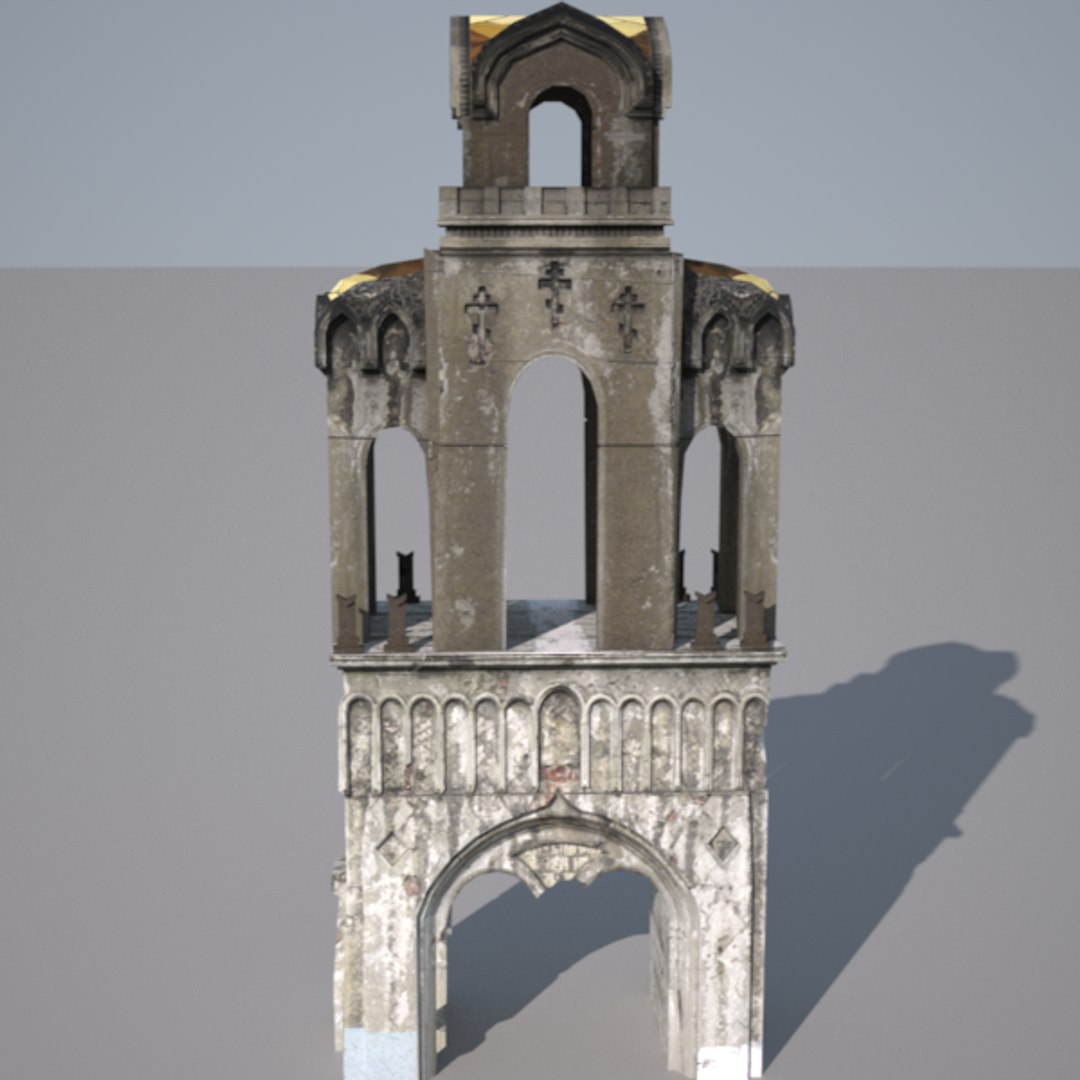 3d Model Ruined Gate
