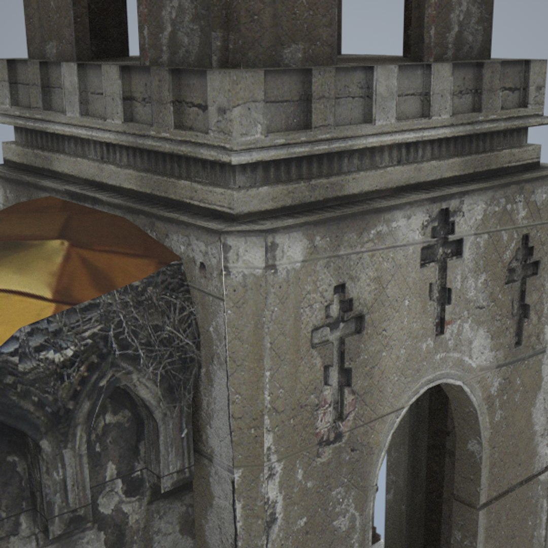 3d Model Ruined Gate