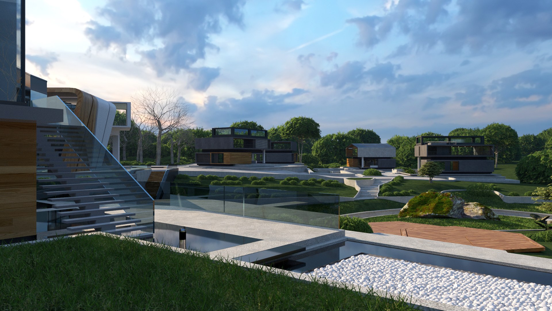 Office Building Exterior Homes 3D - TurboSquid 1550611