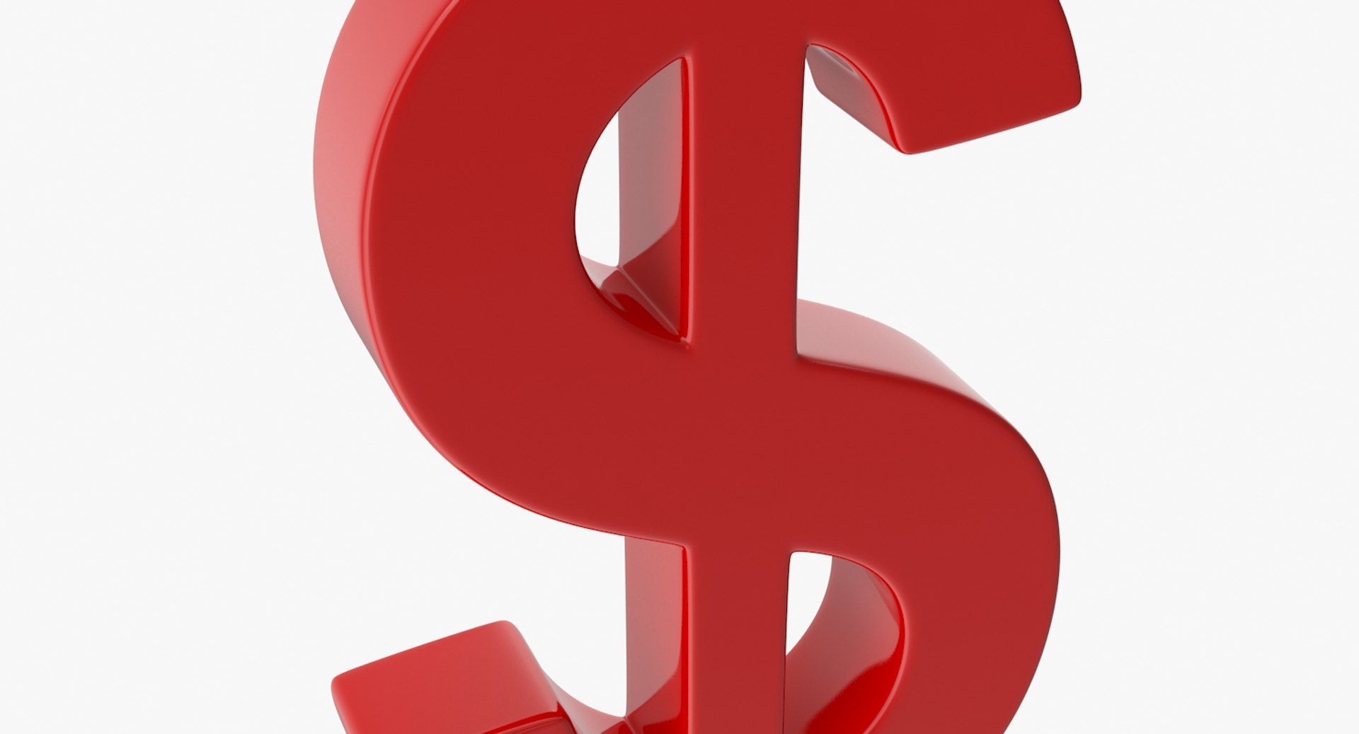 Dollar Sign 3D Model - TurboSquid 1380568