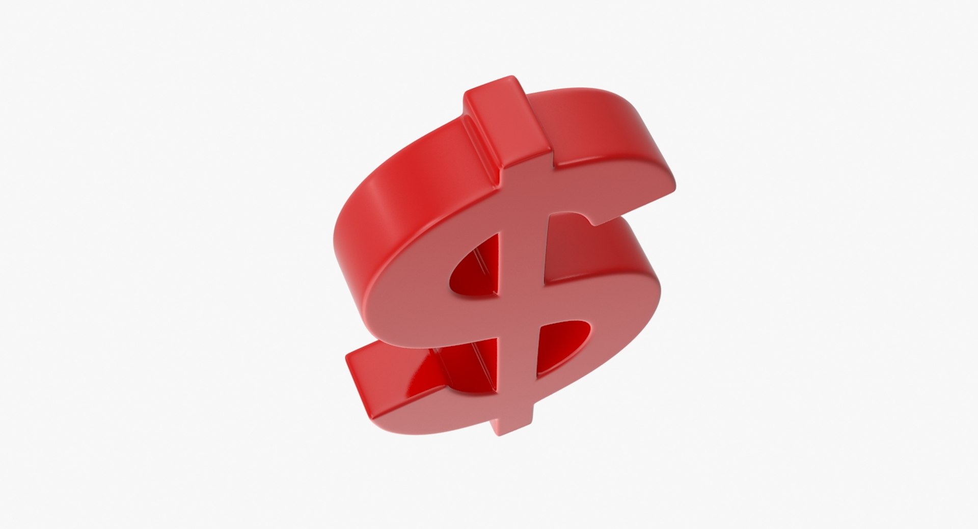 Dollar Sign 3D Model - TurboSquid 1380568