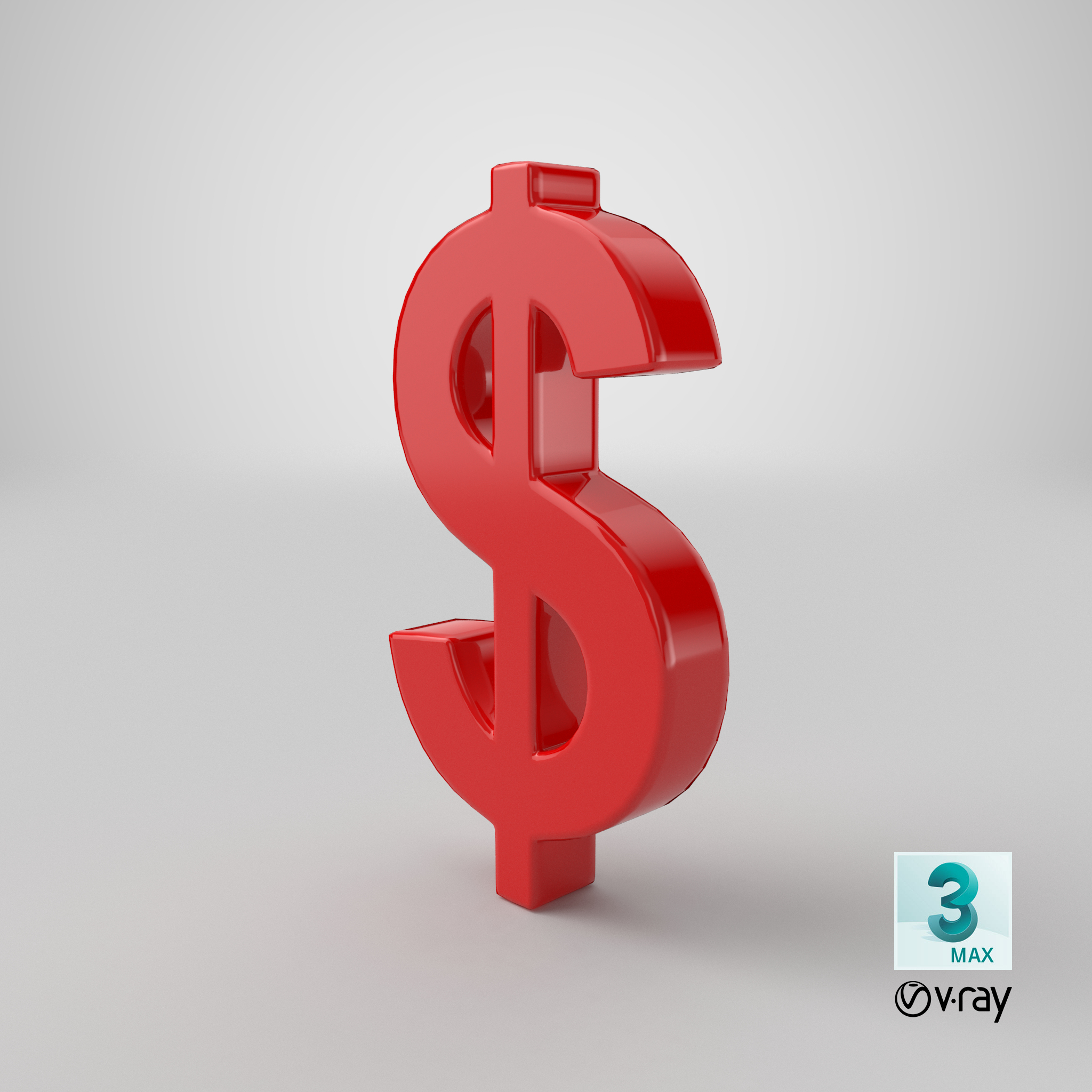 Dollar sign 3D model - TurboSquid 1380568