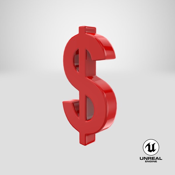 Dollar sign 3D model - TurboSquid 1380568