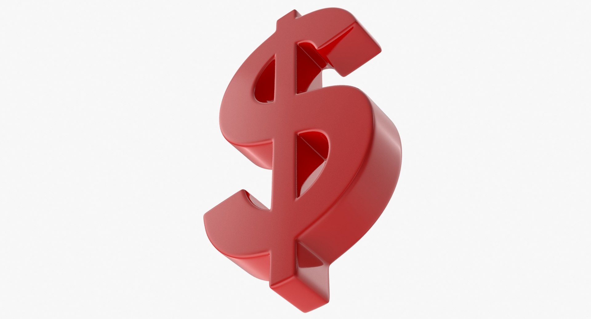 Dollar Sign 3D Model - TurboSquid 1380568