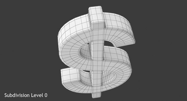 Dollar sign 3D model - TurboSquid 1380568
