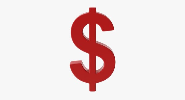 Dollar sign 3D model - TurboSquid 1380568