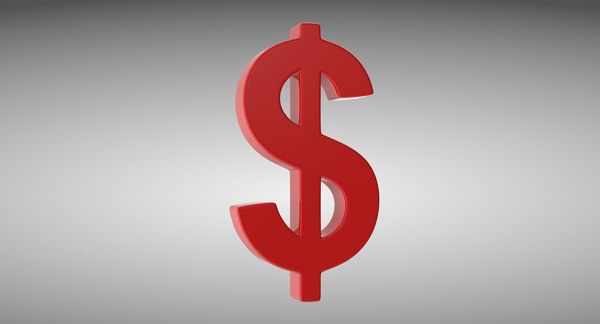 Dollar sign 3D model - TurboSquid 1380568