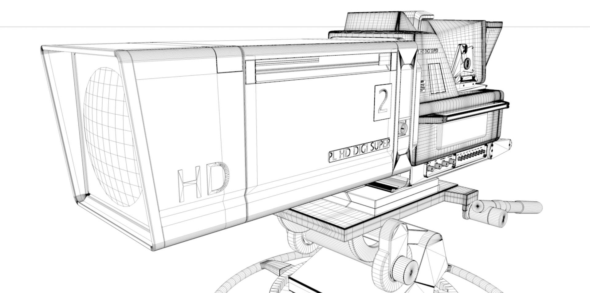 3d Model Of Tv Studio Camera
