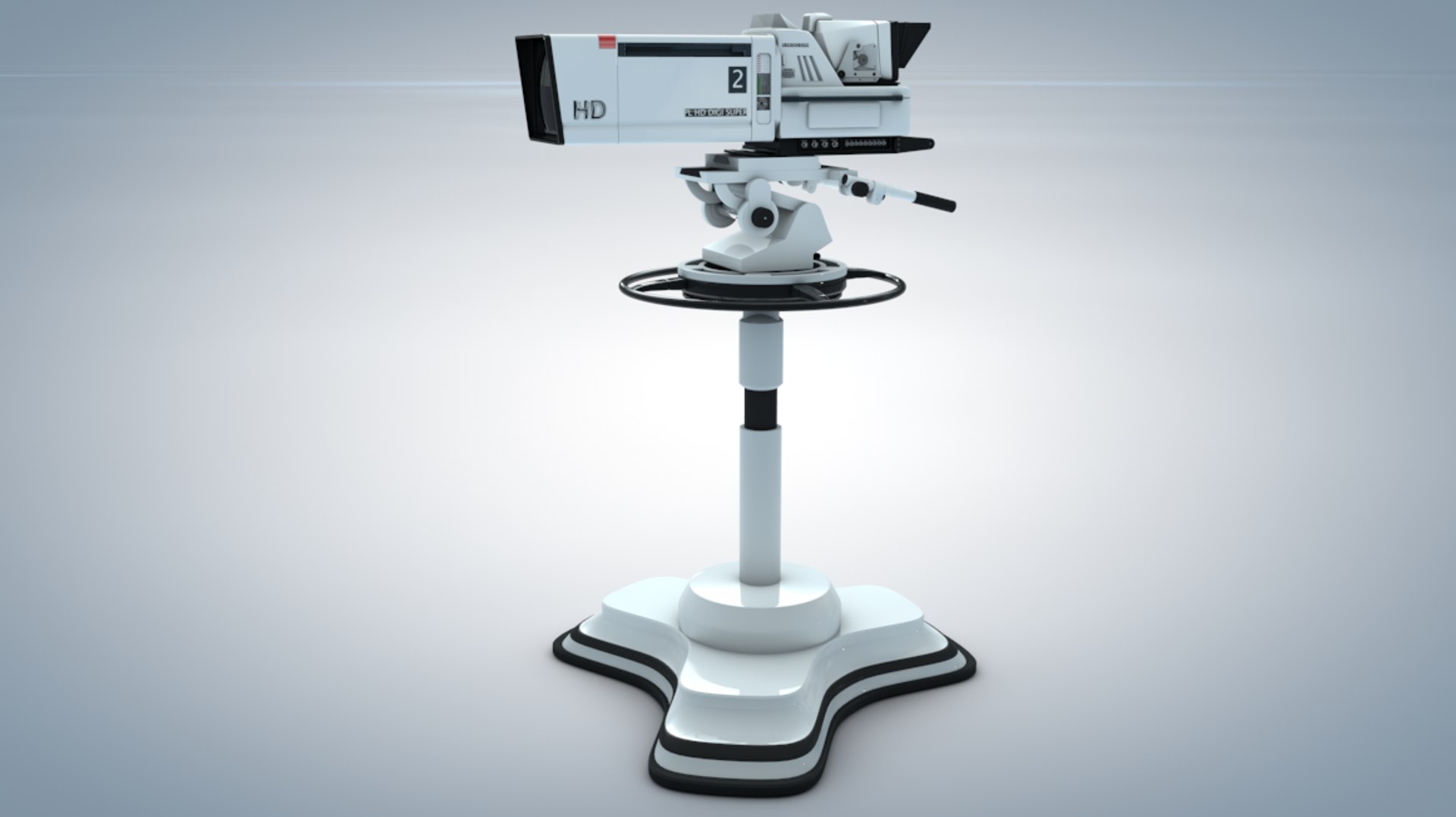 3d Model Of Tv Studio Camera