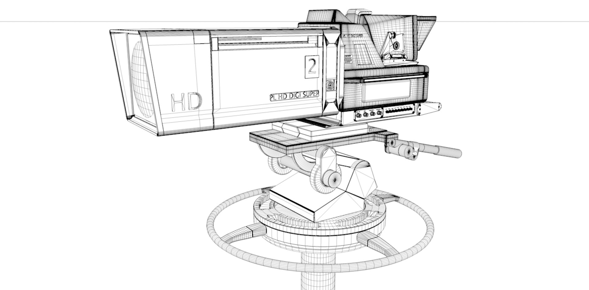 3d Model Of Tv Studio Camera