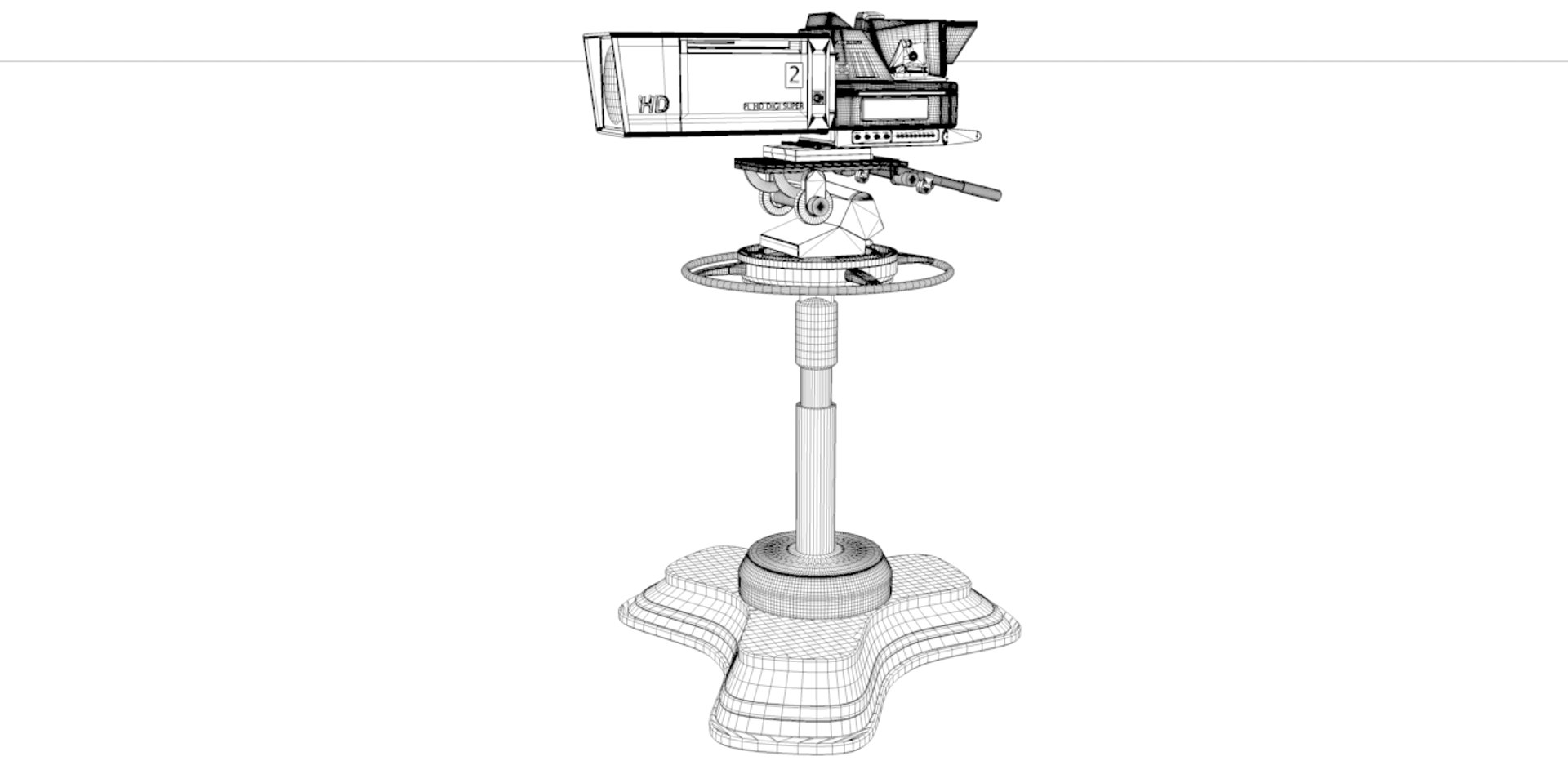 3d Model Of Tv Studio Camera