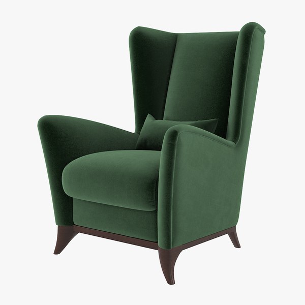 3D wing chair model - TurboSquid 1550069