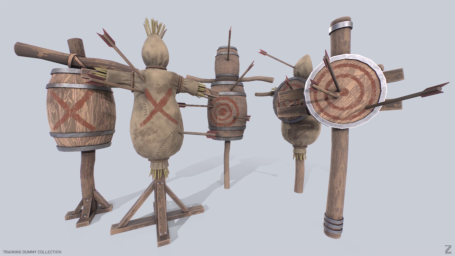 Training Dummy Collection 3D Model - TurboSquid 2220084