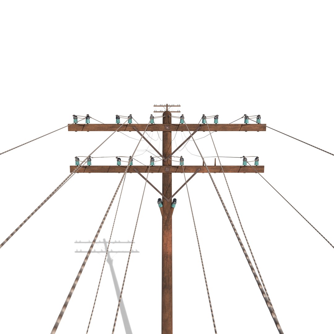 3D Electricity Poles Blender - TurboSquid 1476190
