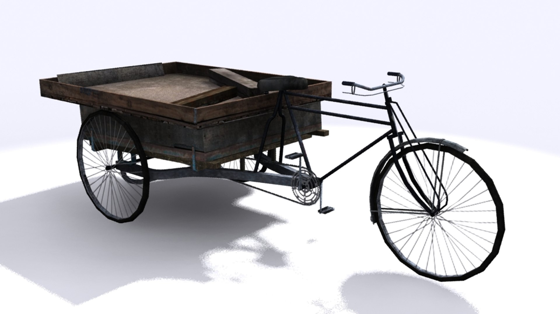 Thela Haath Gaadi-Rickshaw ciclo LowPoly Modelo 3D - TurboSquid 772988