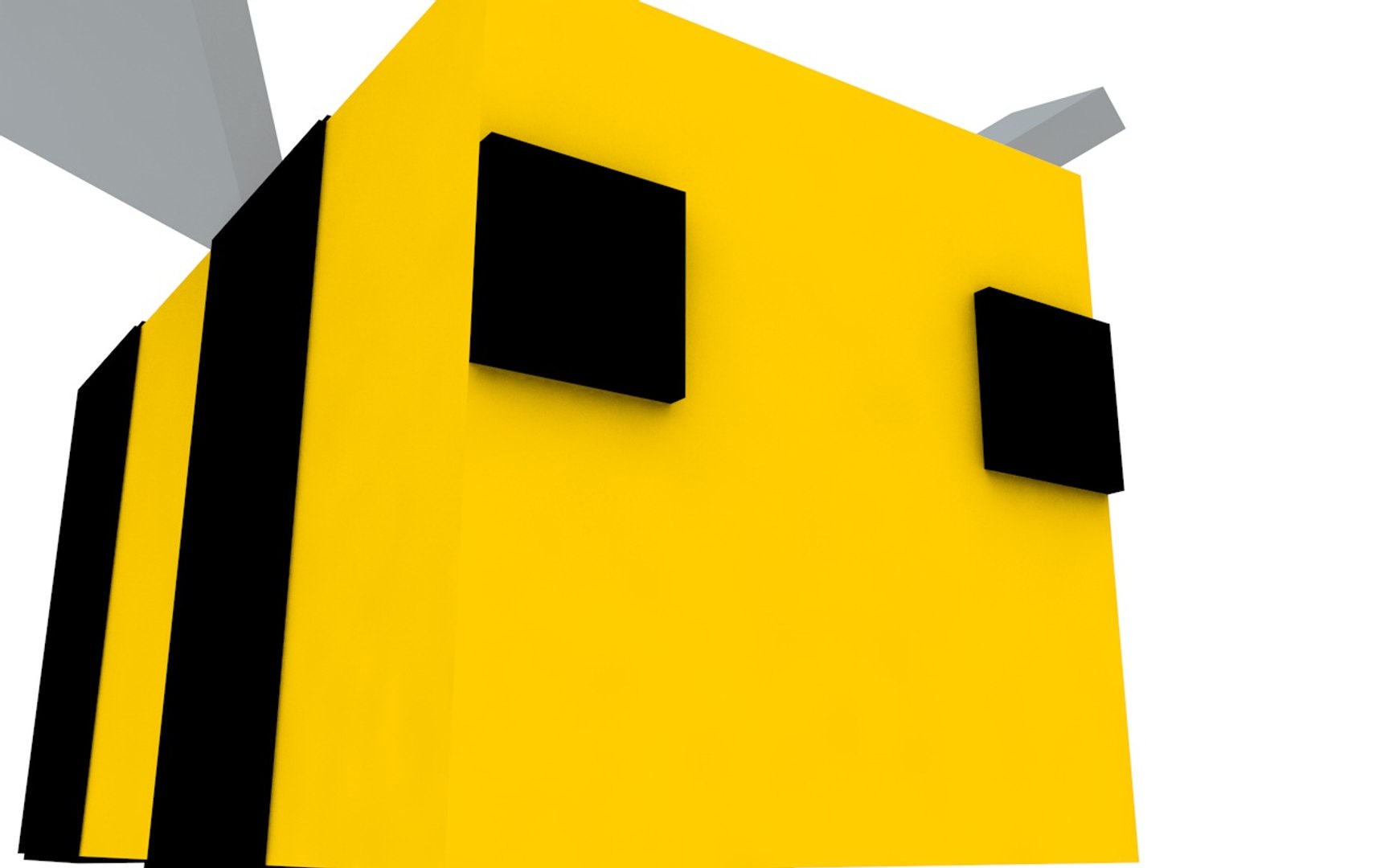 Bee Minecraft Rig 3d Model