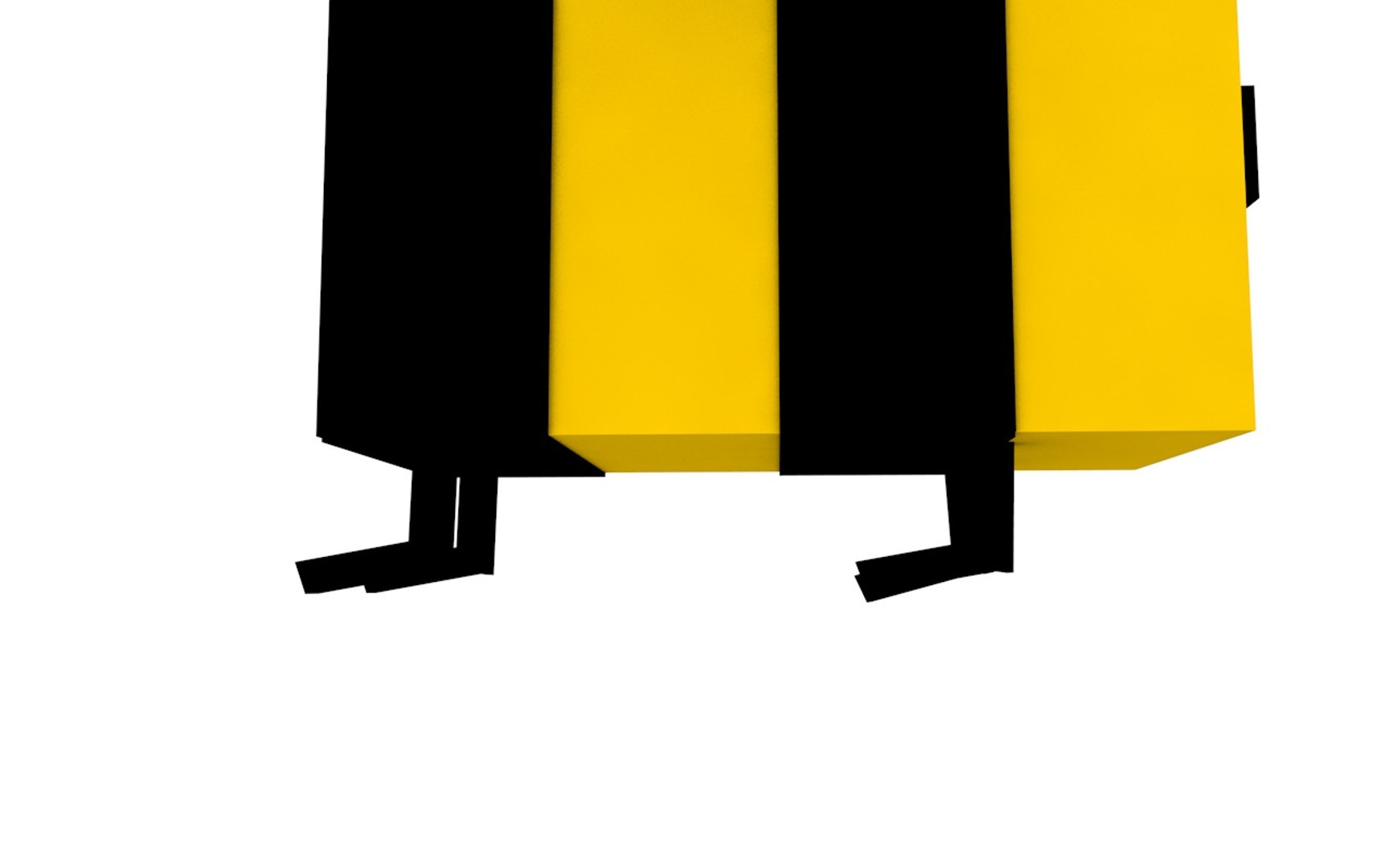 Bee Minecraft Rig 3d Model