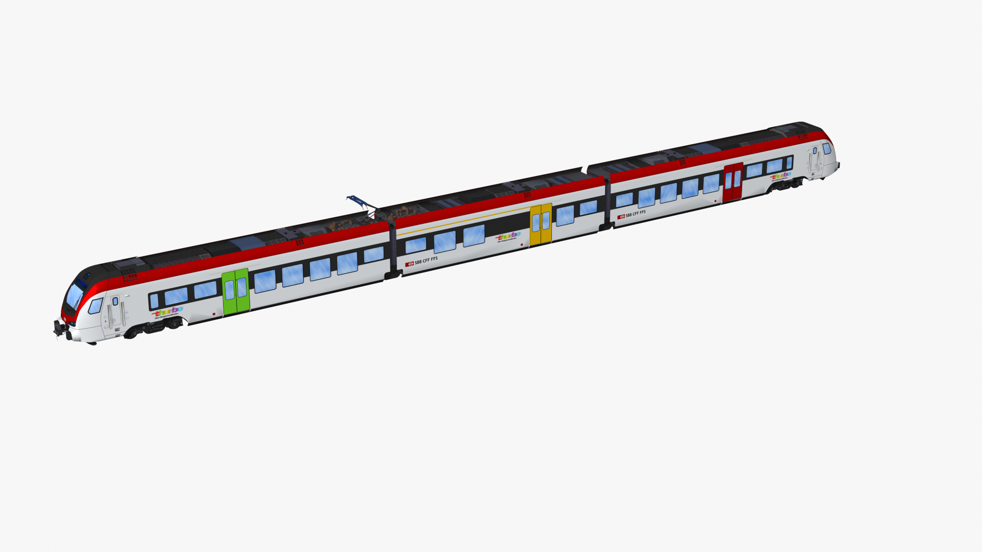 3D Sbb Thurbo Rabe 531 - Stadler Flirt Evo - Electric Passenger Train ...