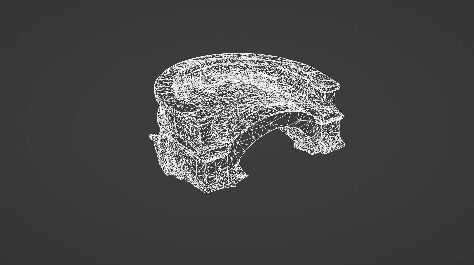 Curved Medieval Stone Bridge Segment 3D Model - TurboSquid 2403263