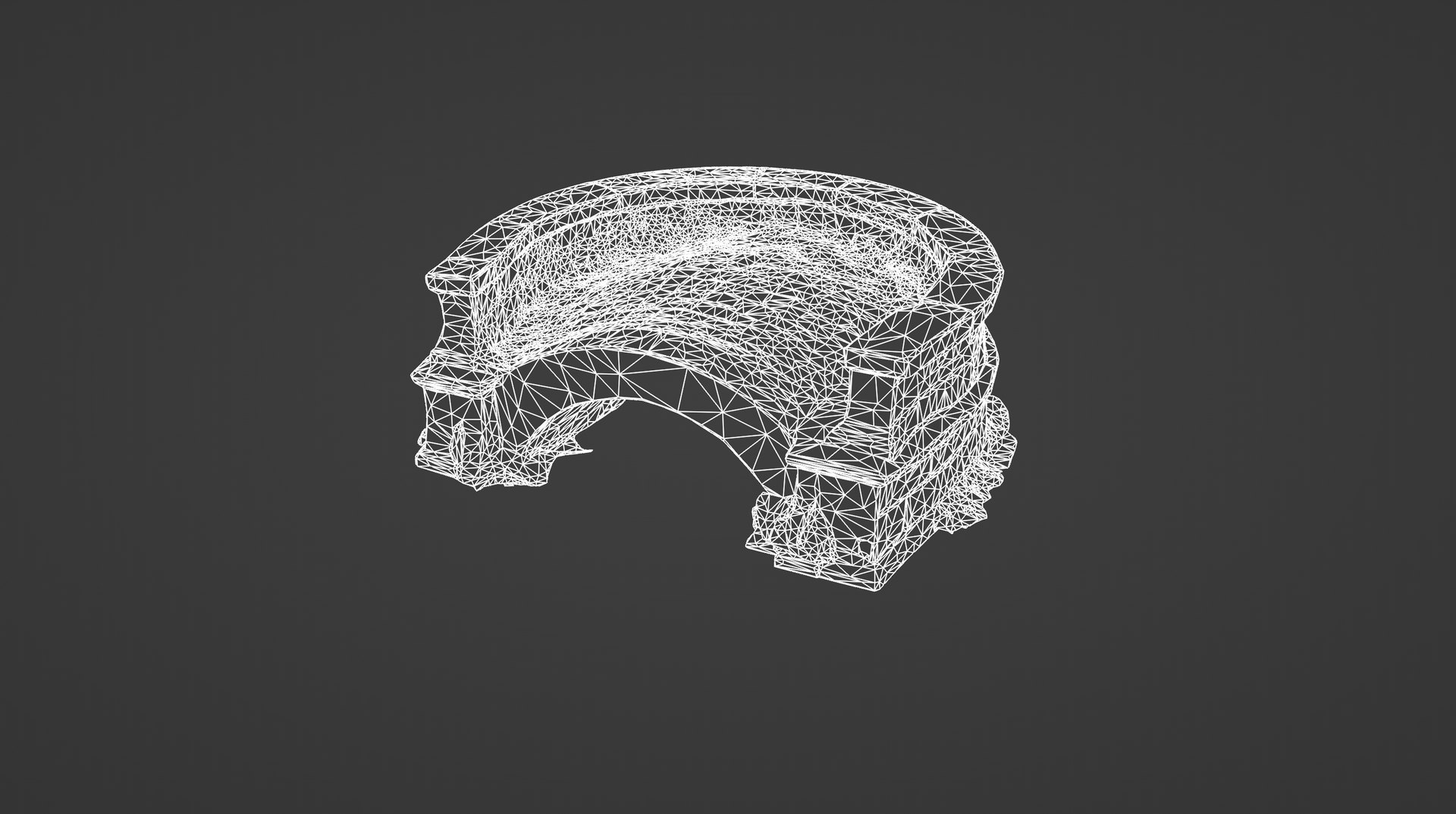 Curved Medieval Stone Bridge Segment 3D Model - TurboSquid 2403263