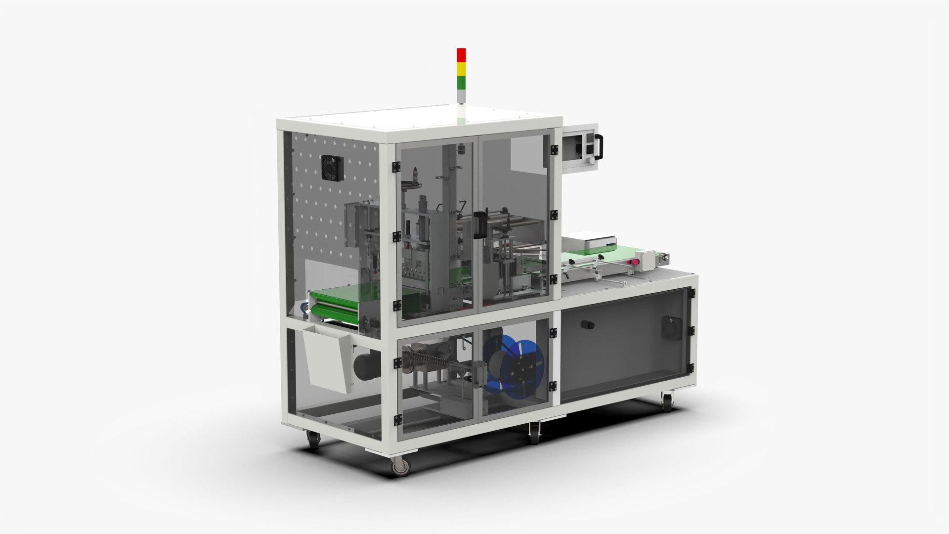 Fully Automatic Side Sealing Machine 3D Model - TurboSquid 2008626