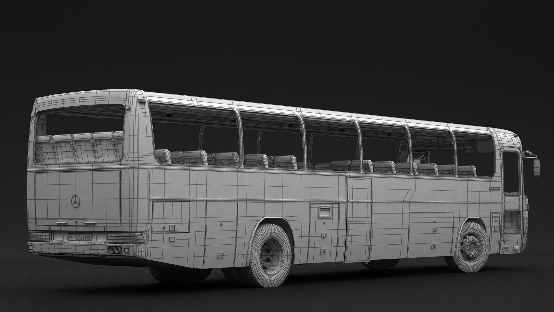 Mercedes Benz O 303 3D - TurboSquid 2010157