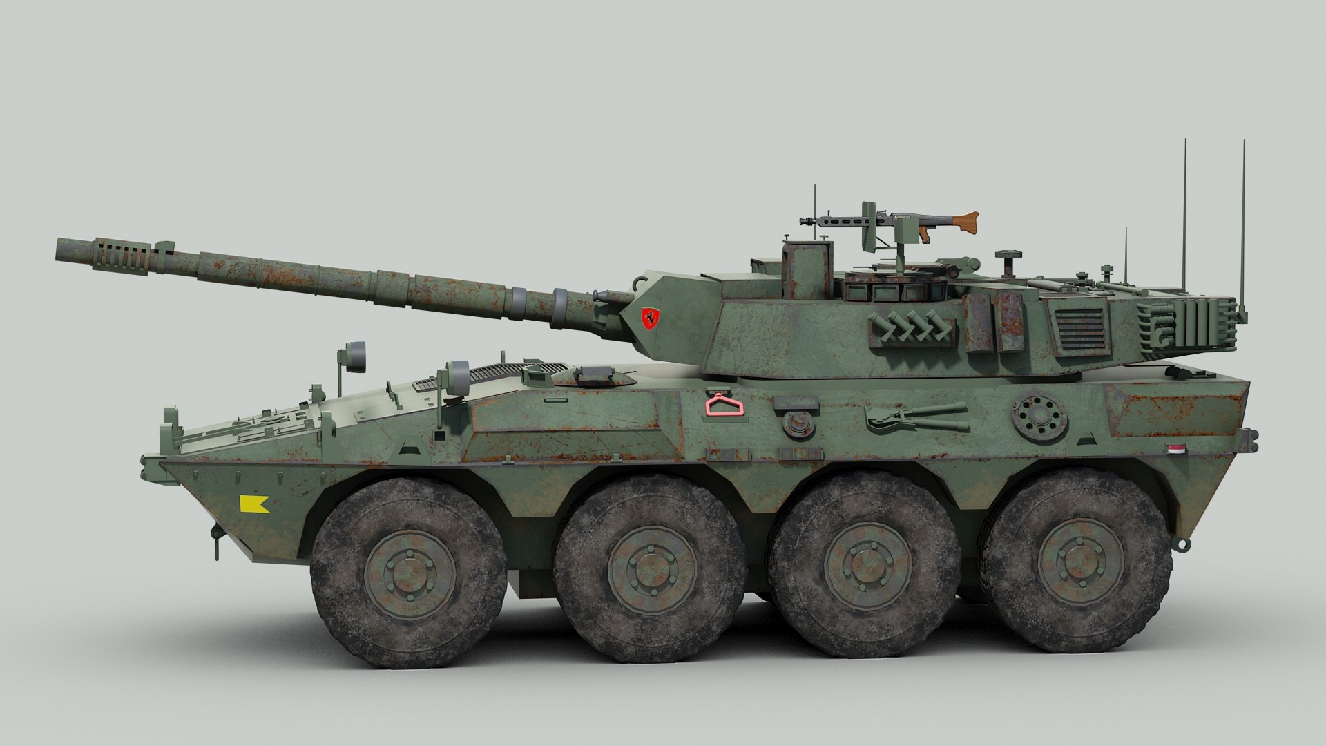 3d Model Centauro Tank Destroyer Vehicle