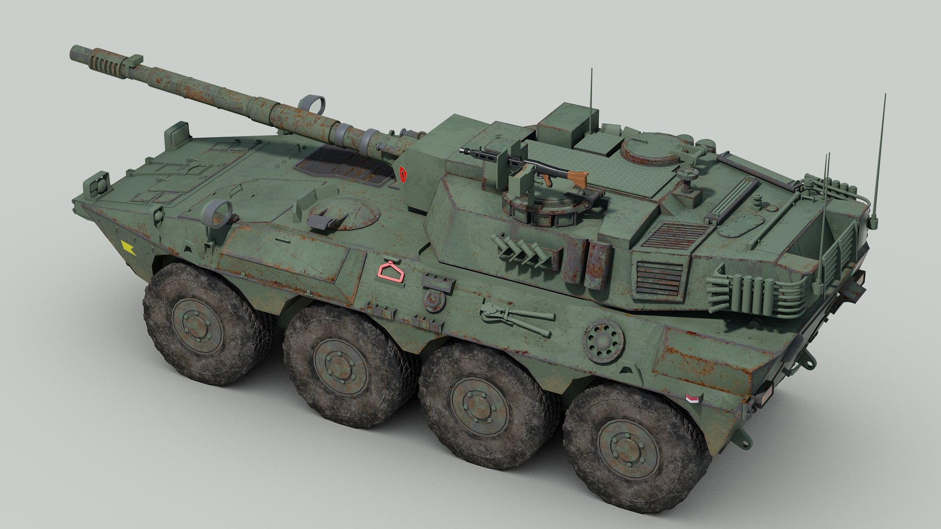 3d Model Centauro Tank Destroyer Vehicle