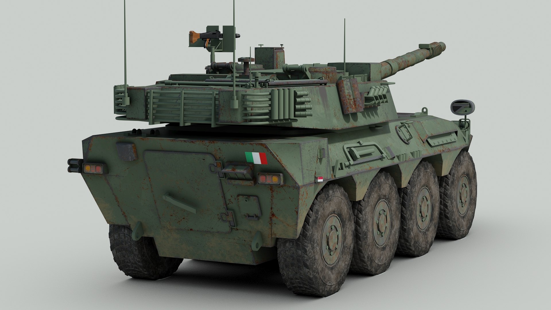 3d Model Centauro Tank Destroyer Vehicle