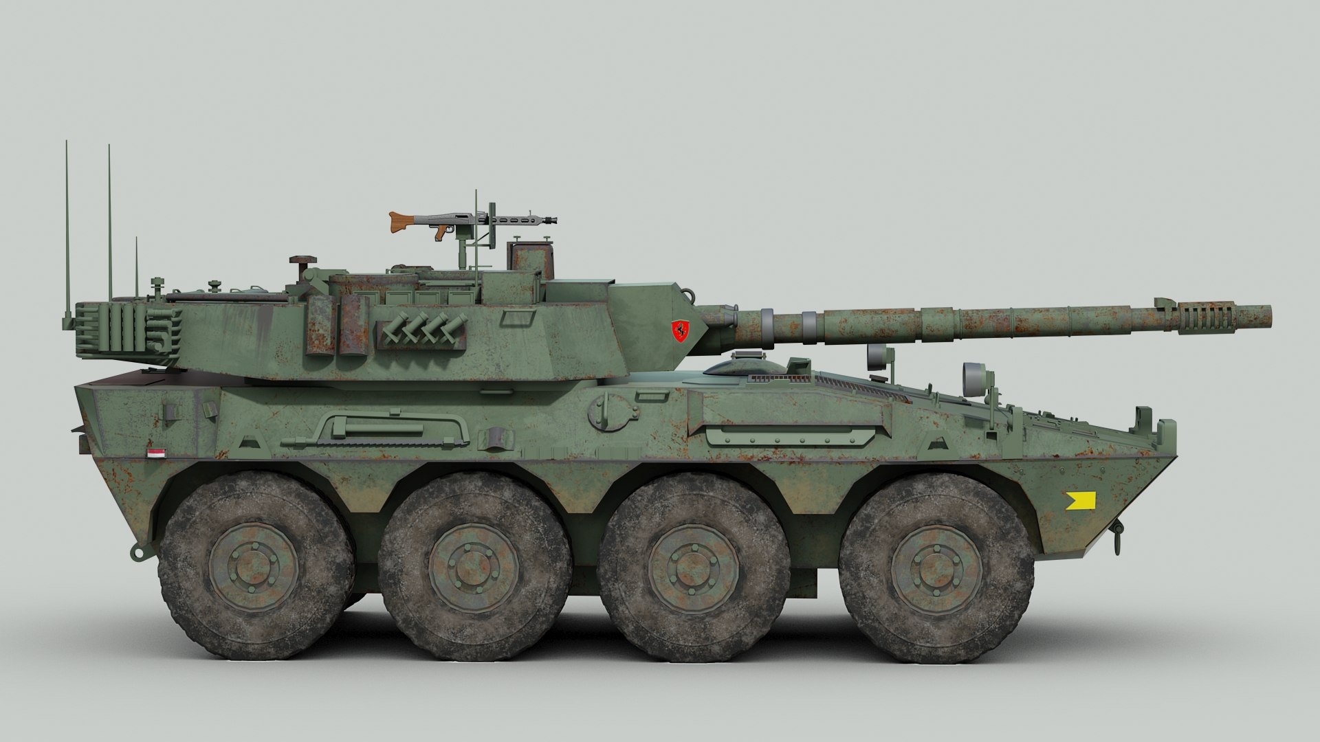 3d Model Centauro Tank Destroyer Vehicle