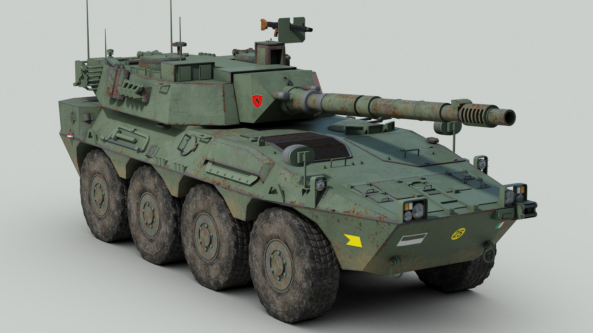 3d Model Centauro Tank Destroyer Vehicle