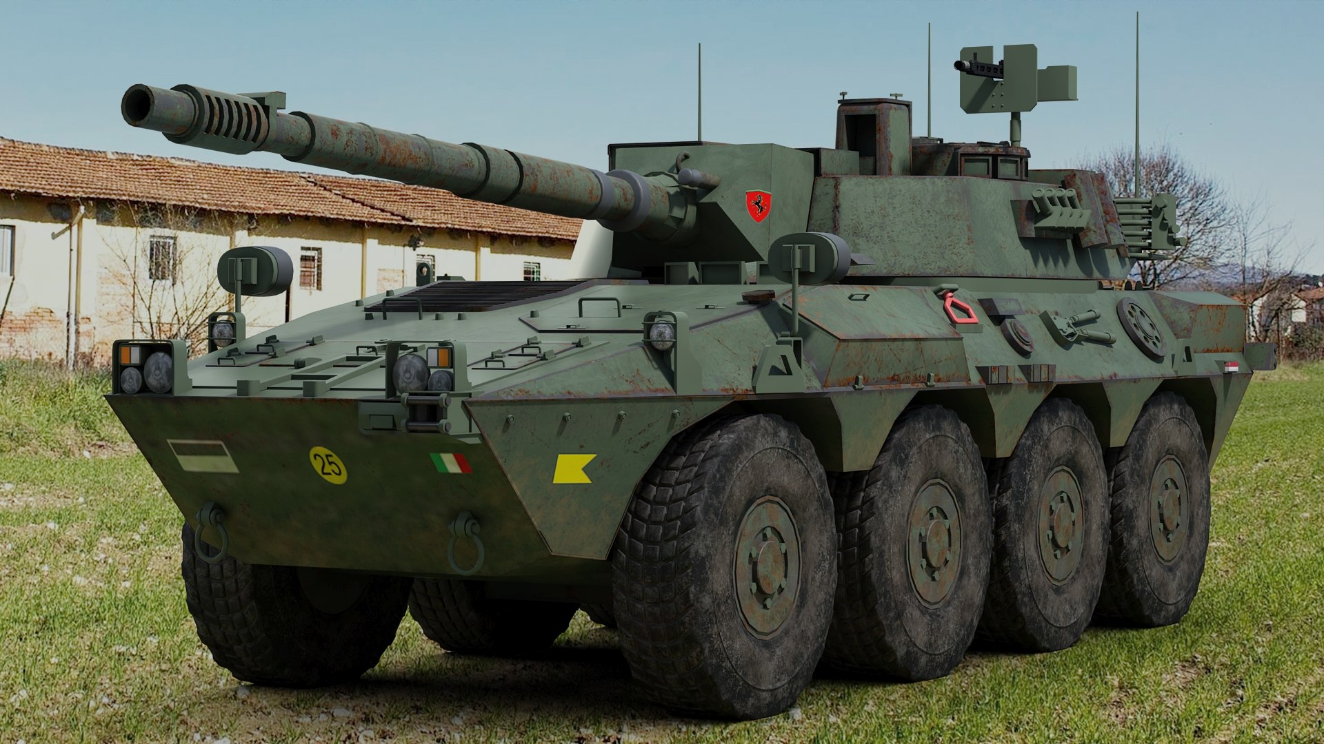 3d Model Centauro Tank Destroyer Vehicle