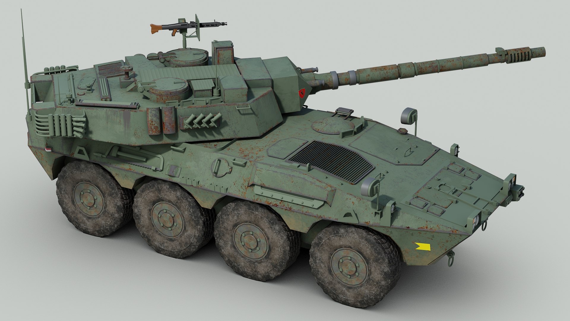 3d Model Centauro Tank Destroyer Vehicle
