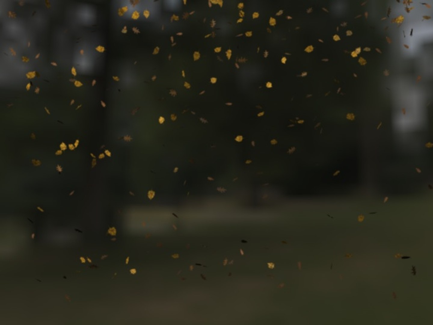 Leaves Falling 3d C4d