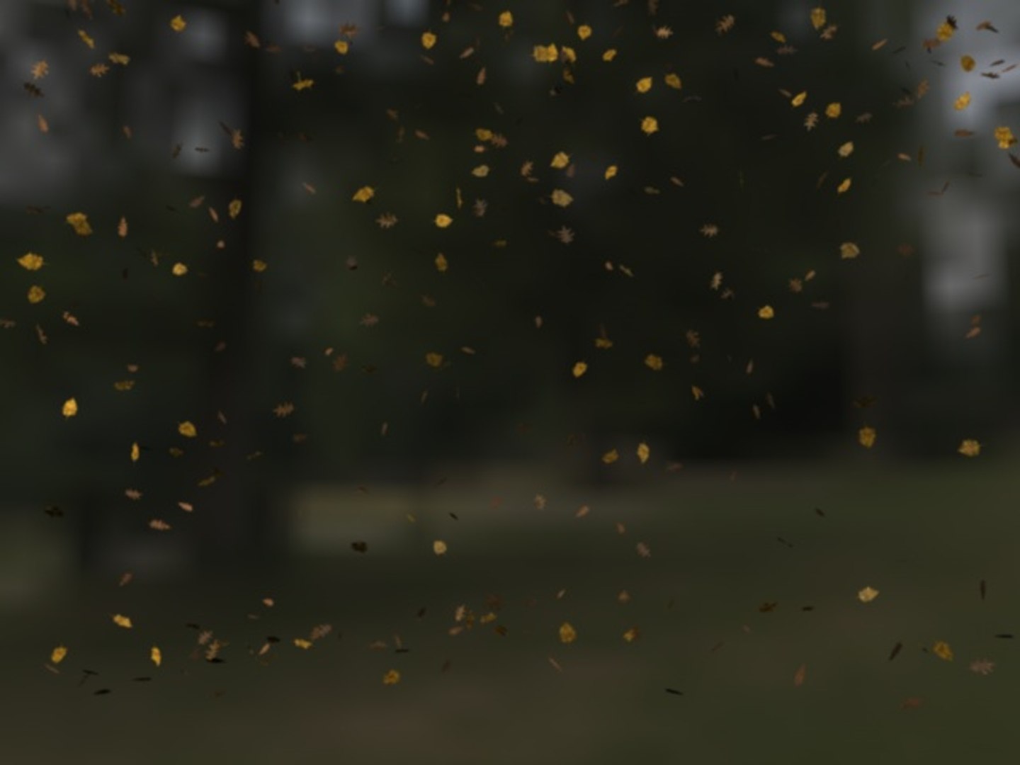 Leaves Falling 3d C4d