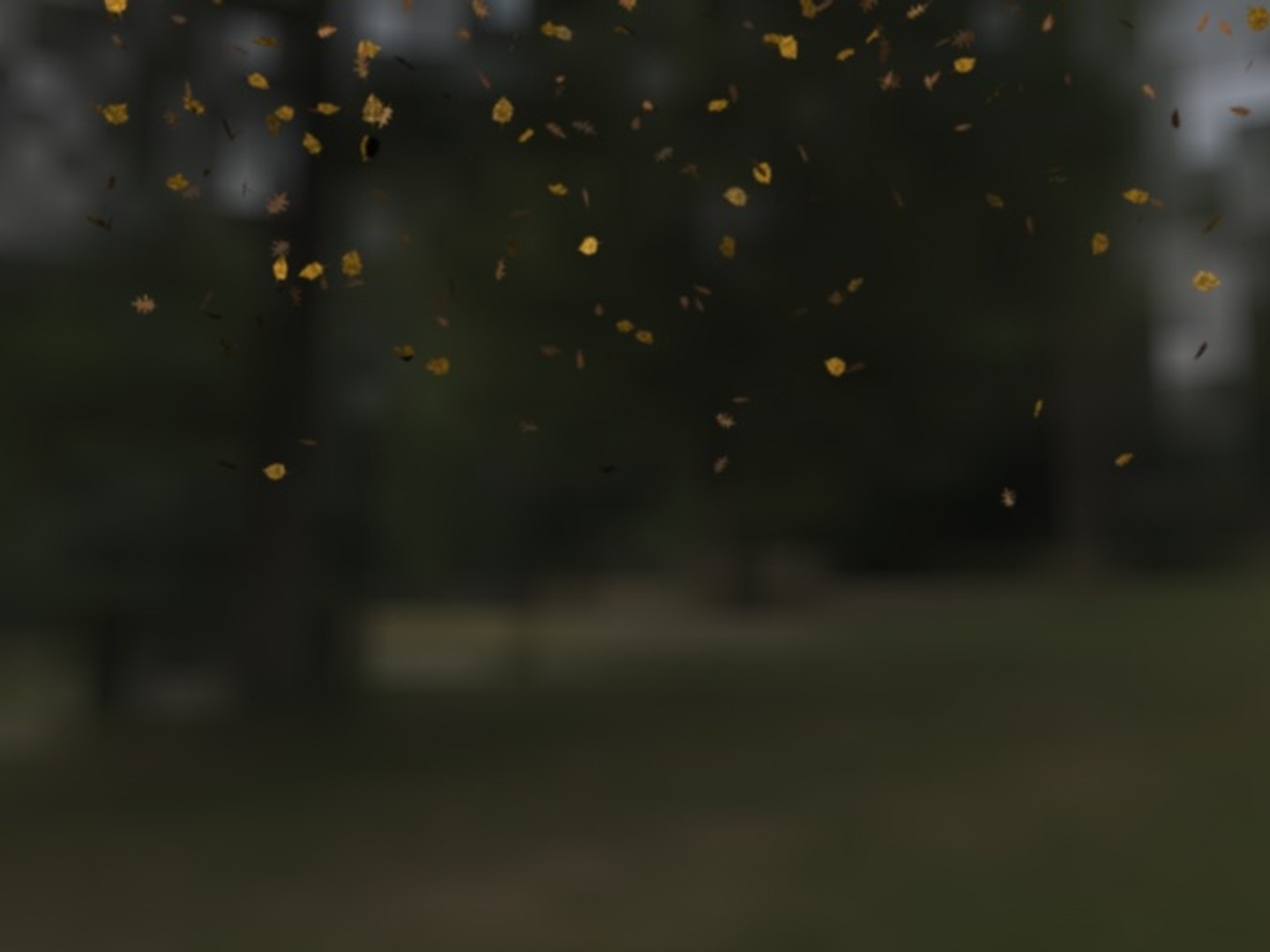 Leaves Falling 3d C4d