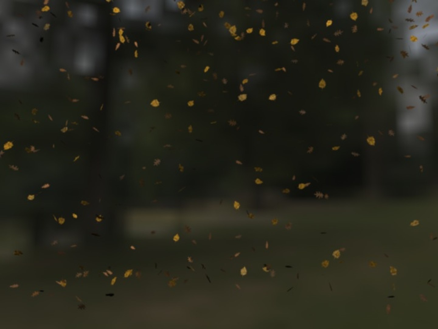 Leaves Falling 3d C4d