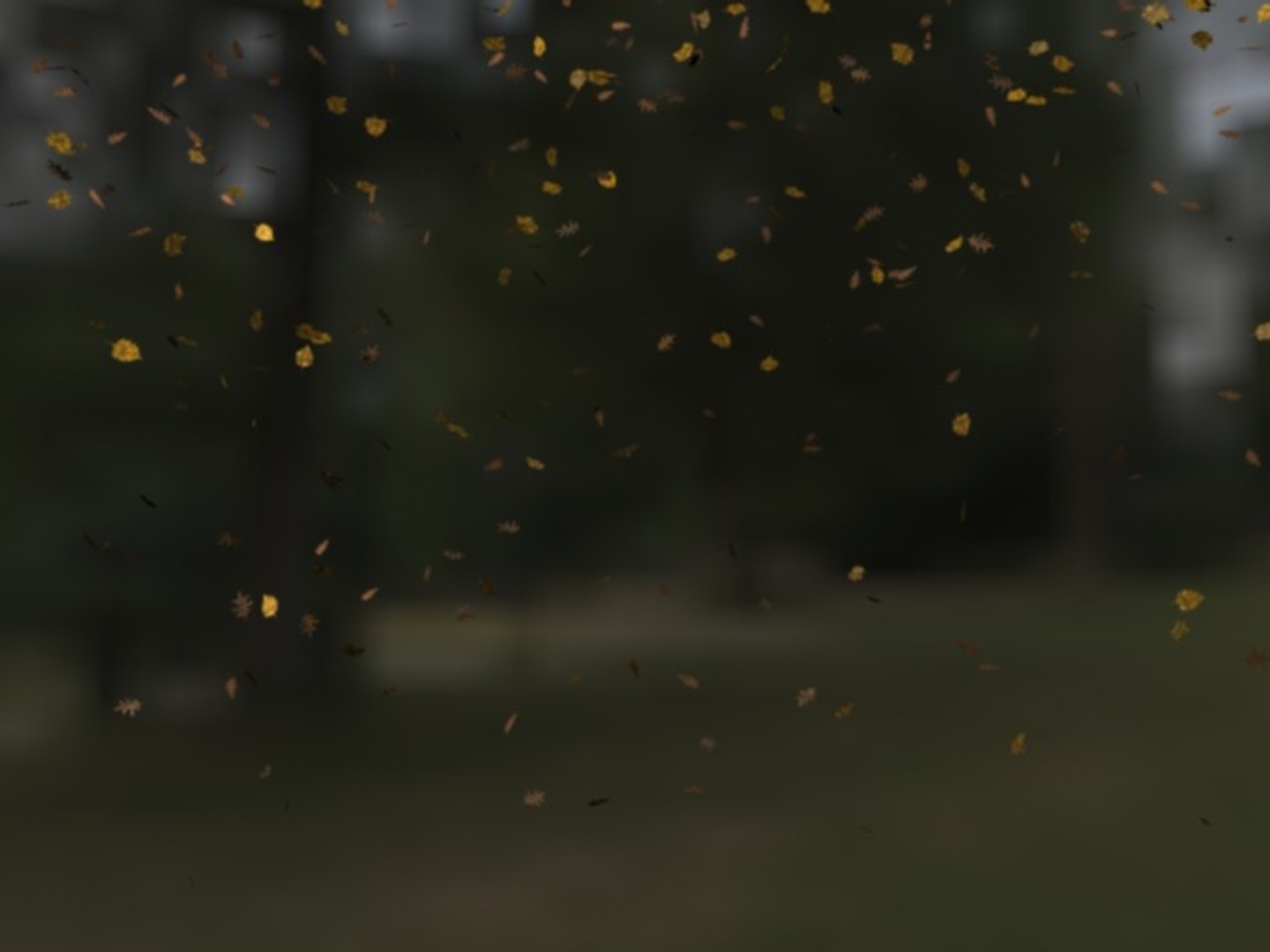 Leaves Falling 3d C4d
