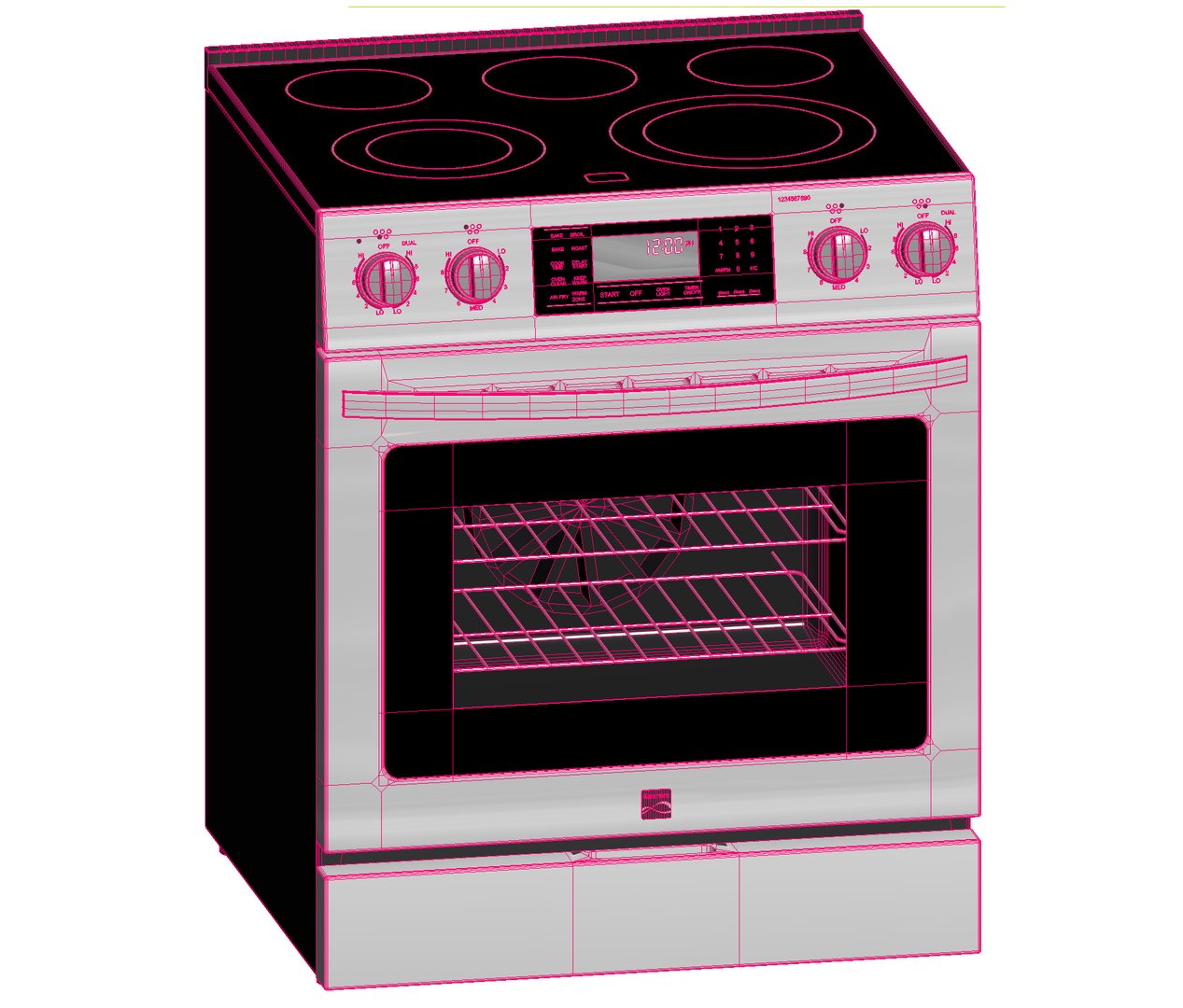 3D Kenmore Electric Range - TurboSquid 2325380